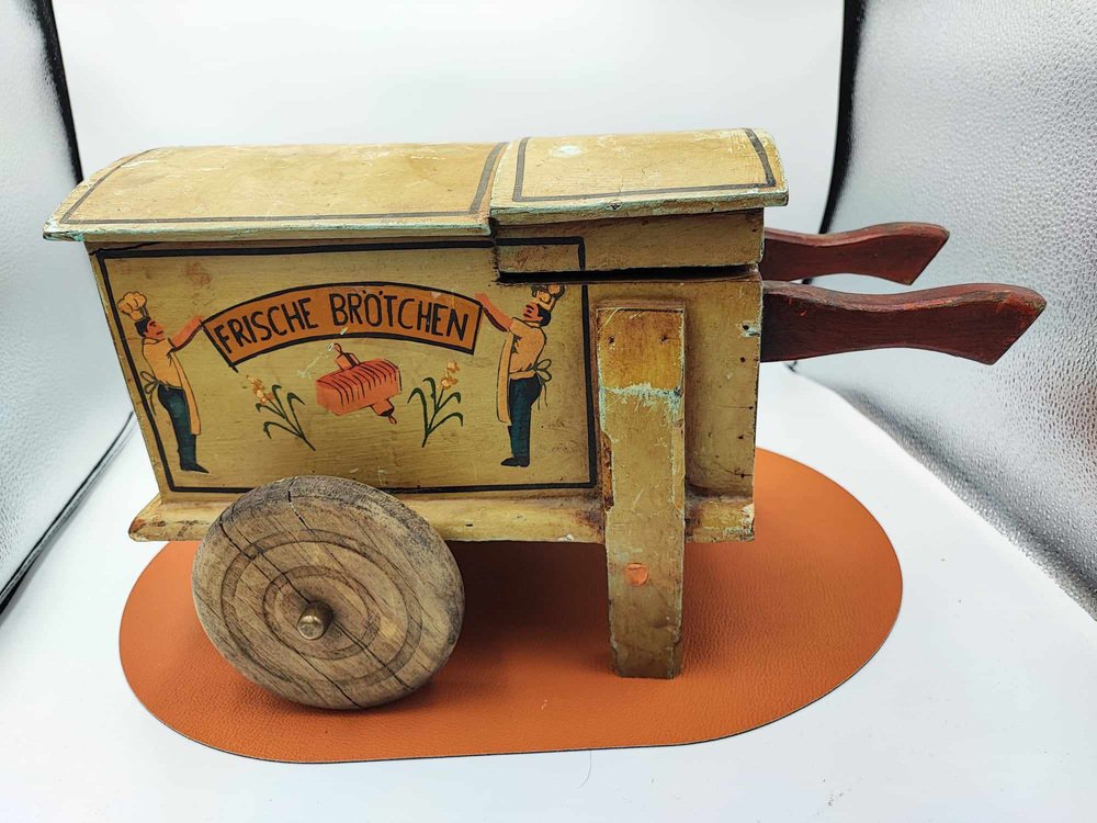 Wooden Bakery Advertisement Trolley, 1920s for sale at Pamono
