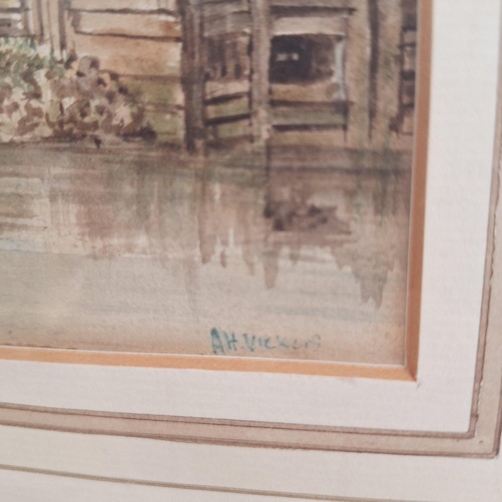 Alfred Henry Vickers, English School Coastal Scene, Watercolor, Early ...