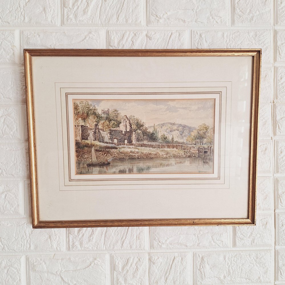 Alfred Henry Vickers, English School Coastal Scene, Watercolor, Early ...