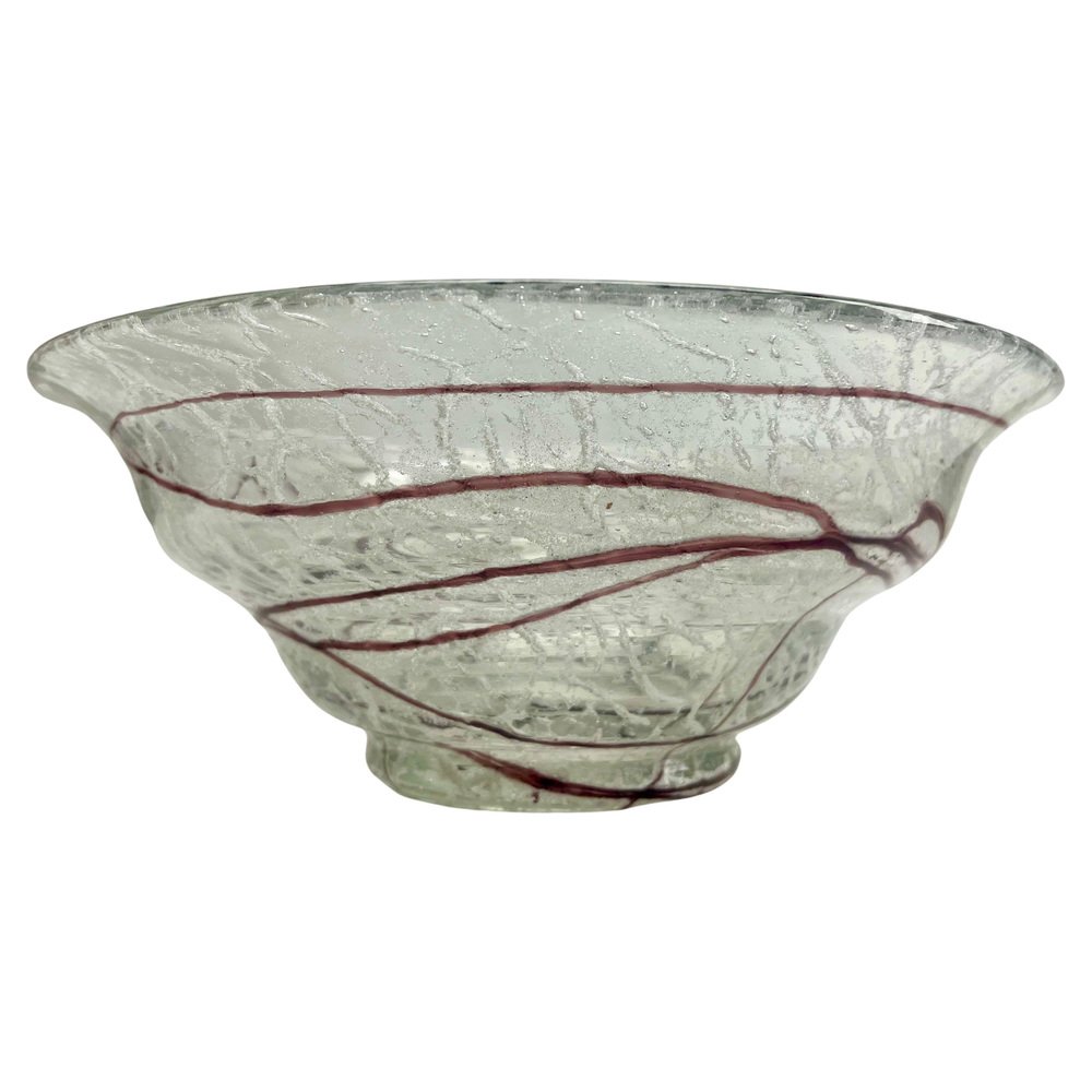 Foam Glass Bowl by Johann Loetz Widow for Klostermühle, 1950 for sale ...