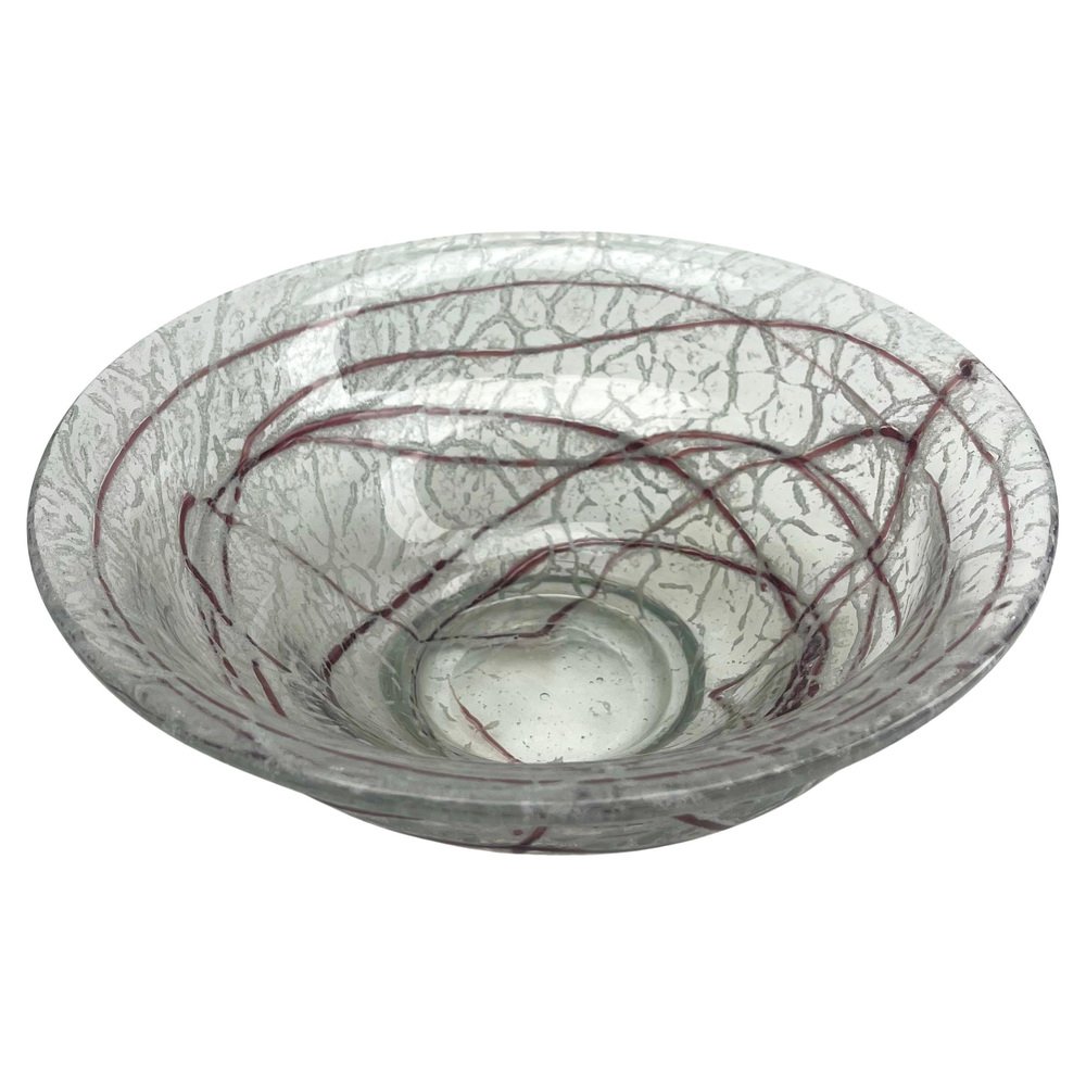 Foam Glass Bowl by Johann Loetz Widow for Klostermühle, 1950 for sale ...