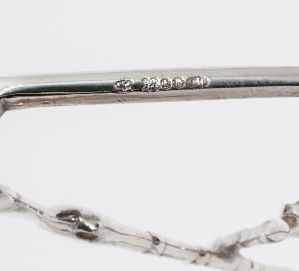 20th Century Vintage Large Silver Plated Crossed Rifles Toast Rack ...