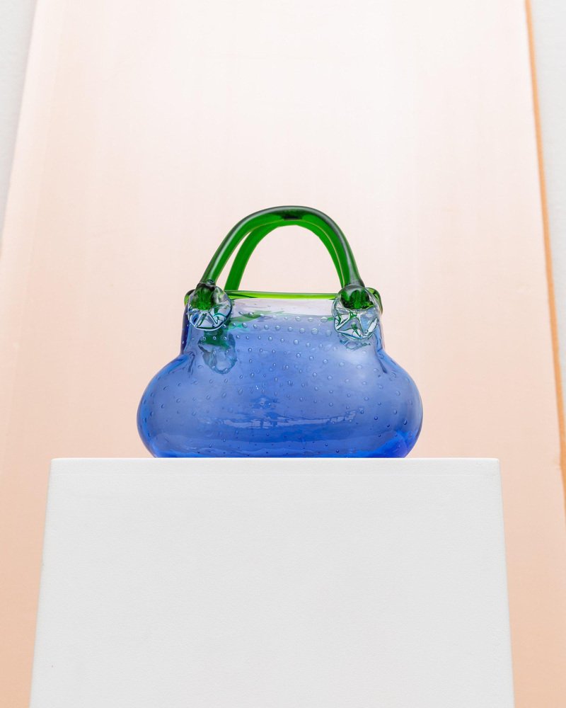 Murano Glass Handbag Vase Italy 1970s For Sale At Pamono