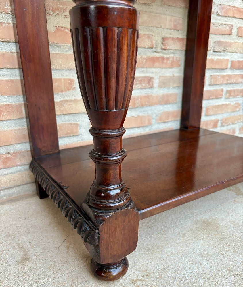 Early 20th Century Console Table with One Drawer and Low Open Shelf ...