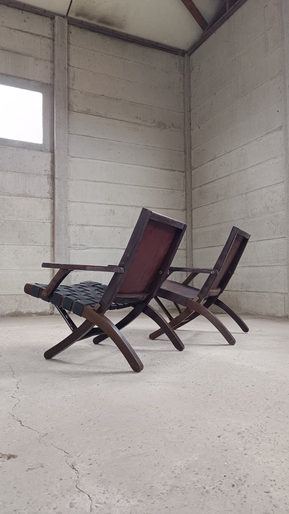 Inca Chairs by Angel I. Pazmino, 1960s, Set of 2 for sale at Pamono