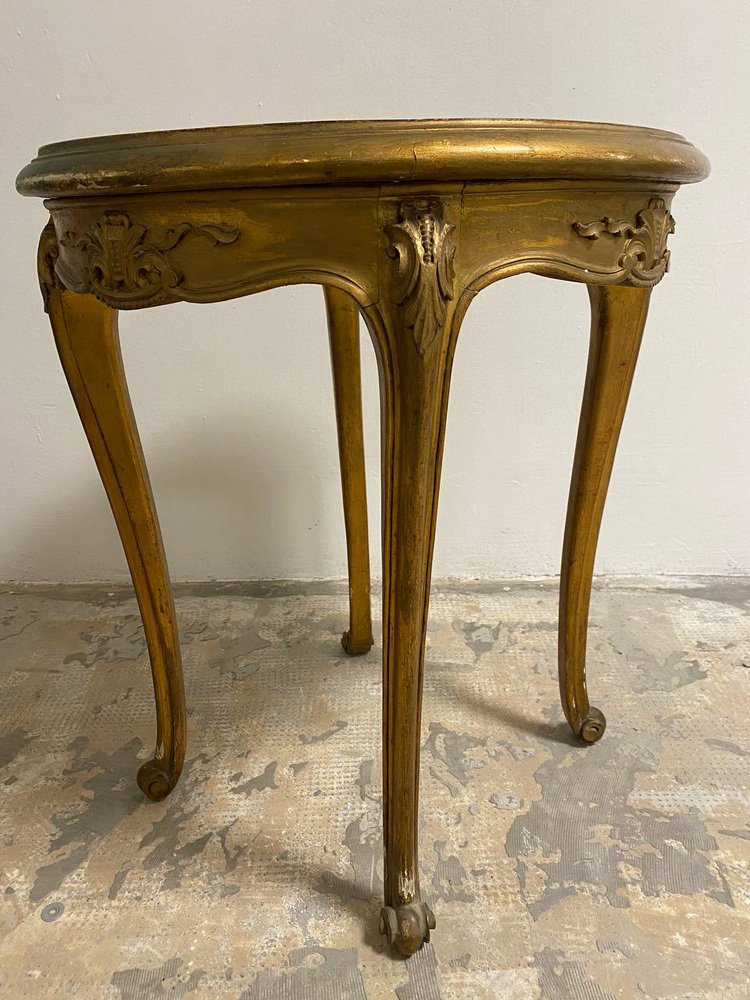 Imperial Style Golden Coffee Table for sale at Pamono