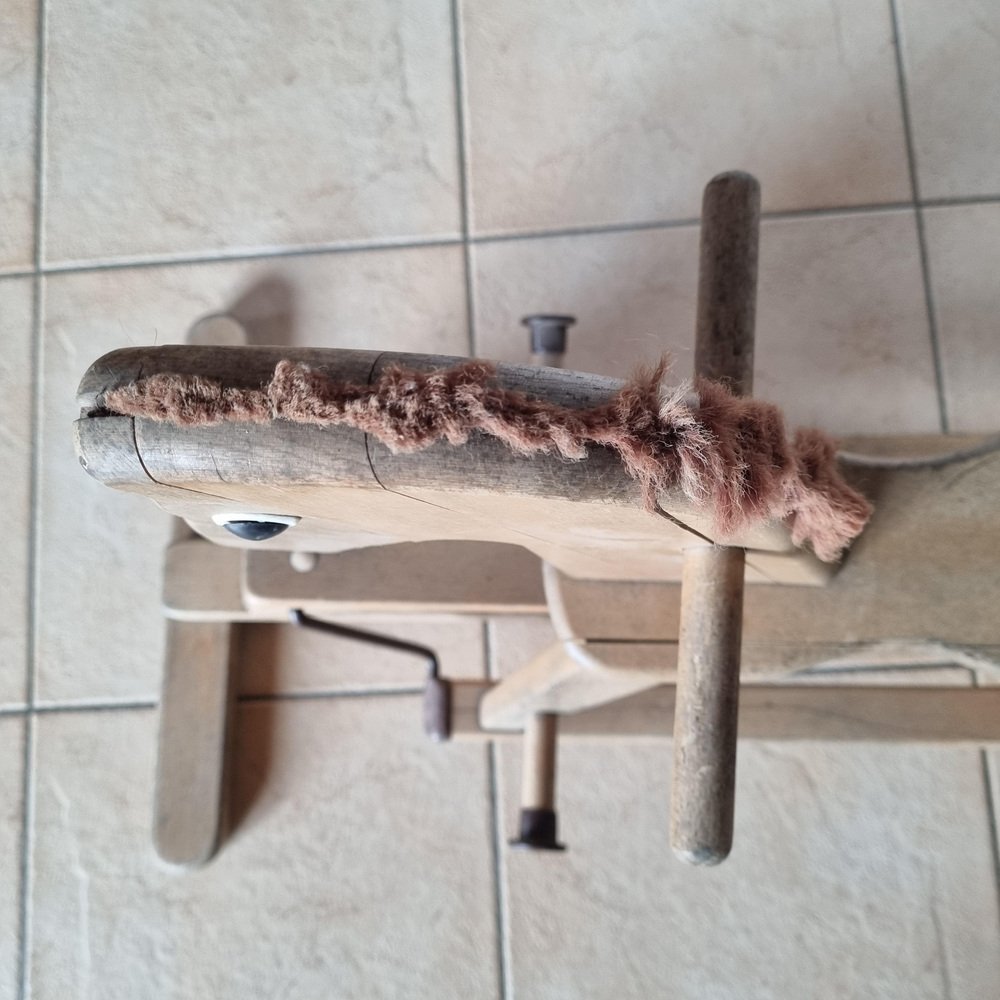 Brown Rocking Horse, 1970s for sale at Pamono