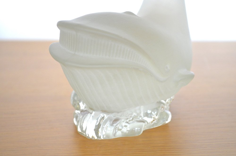 Blue-Whale Glass Sculpture from Goebel, 1978 for sale at Pamono
