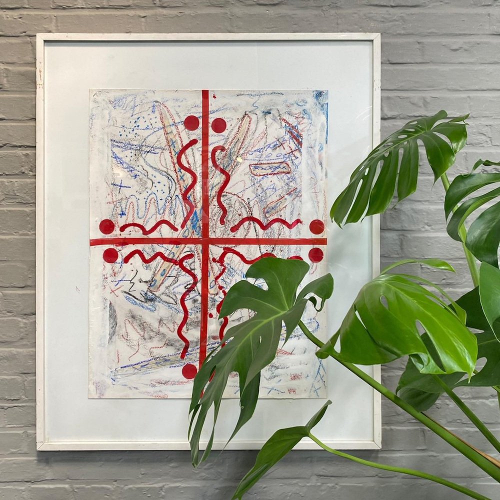 Johan Desimpel, Abstract Composition, 1980s, Mixed Media for sale at Pamono