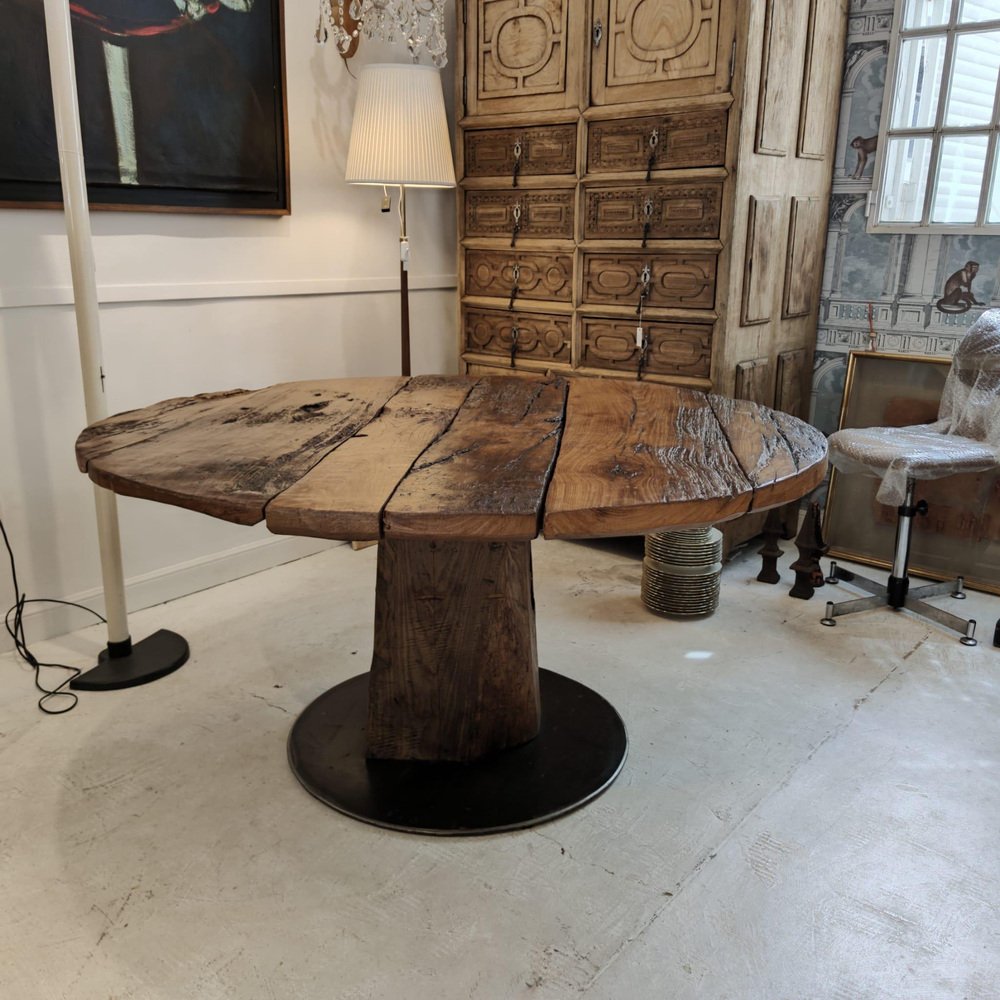 Vintage Industrial Style Dining Table, 1980s for sale at Pamono