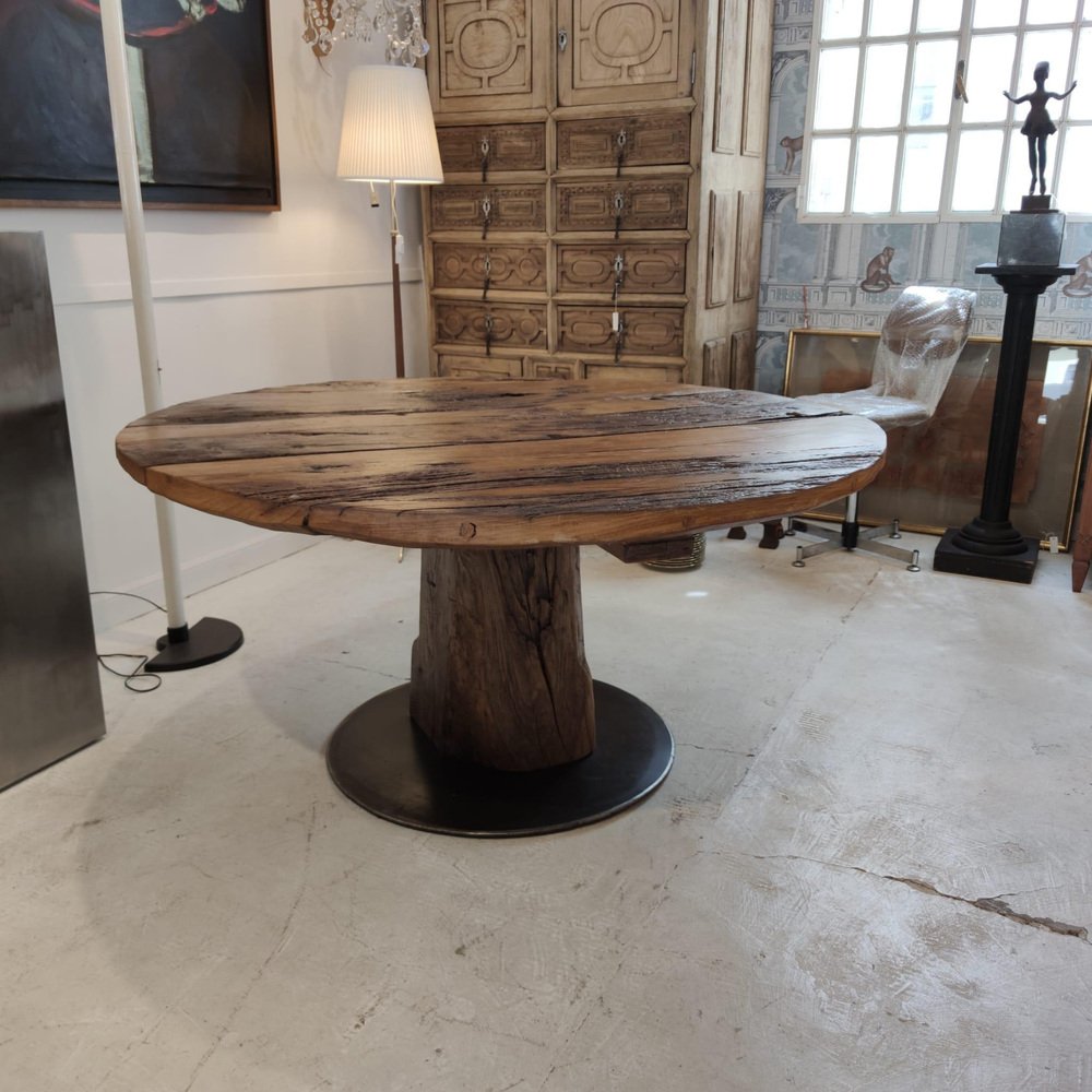 Vintage Industrial Style Dining Table, 1980s for sale at Pamono