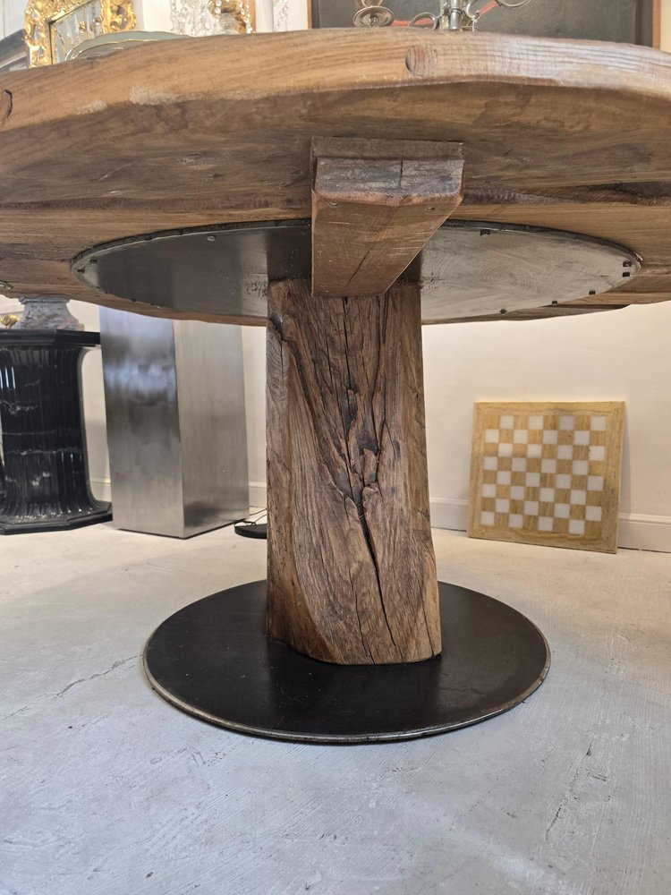 Vintage Industrial Style Dining Table, 1980s for sale at Pamono