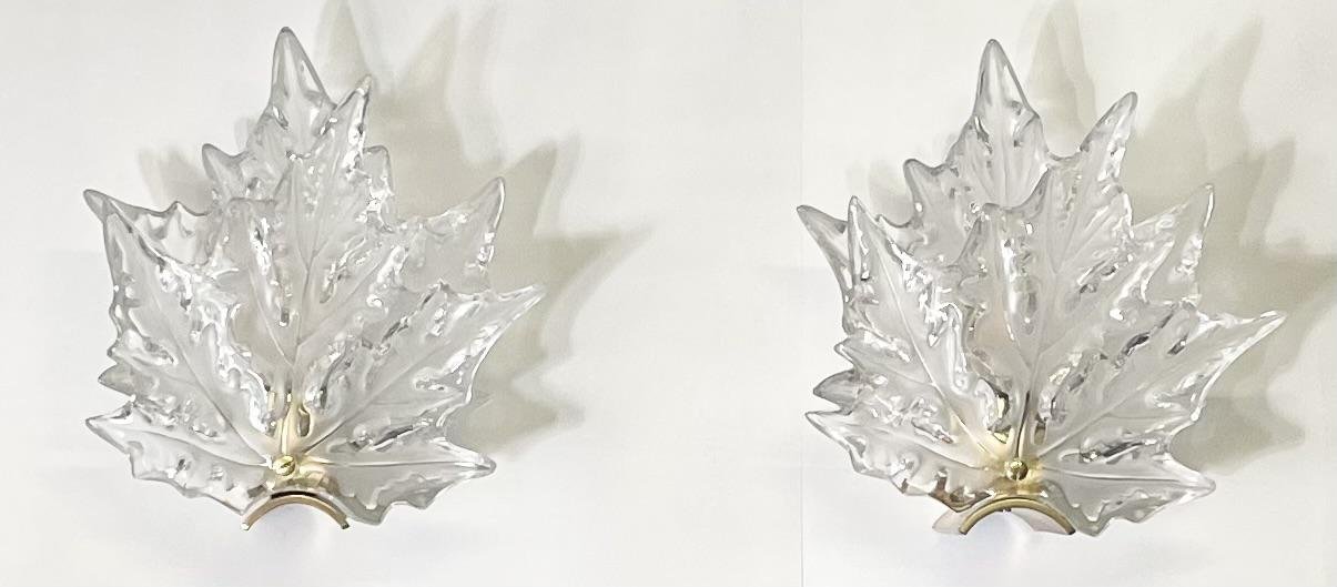 Wall Lamps by Lalique, Set of 2 for sale at Pamono