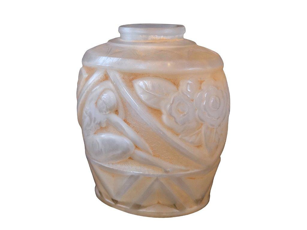 Art Deco Vase with Graces by Etling for sale at Pamono