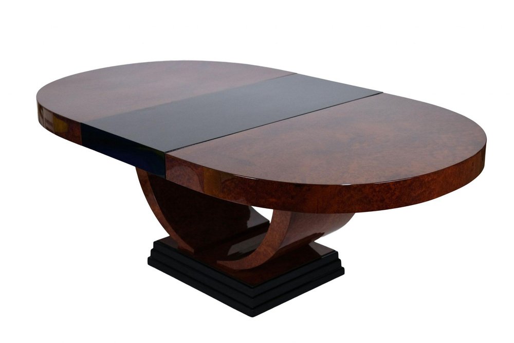 Oval Art Deco Dining Table for sale at Pamono