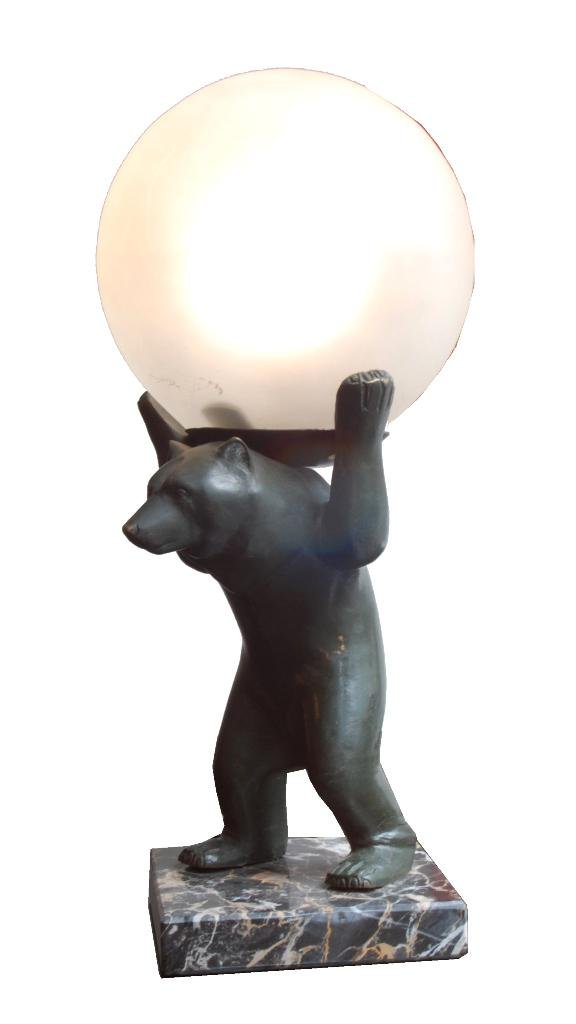 Art Deco Bear Lamp for sale at Pamono