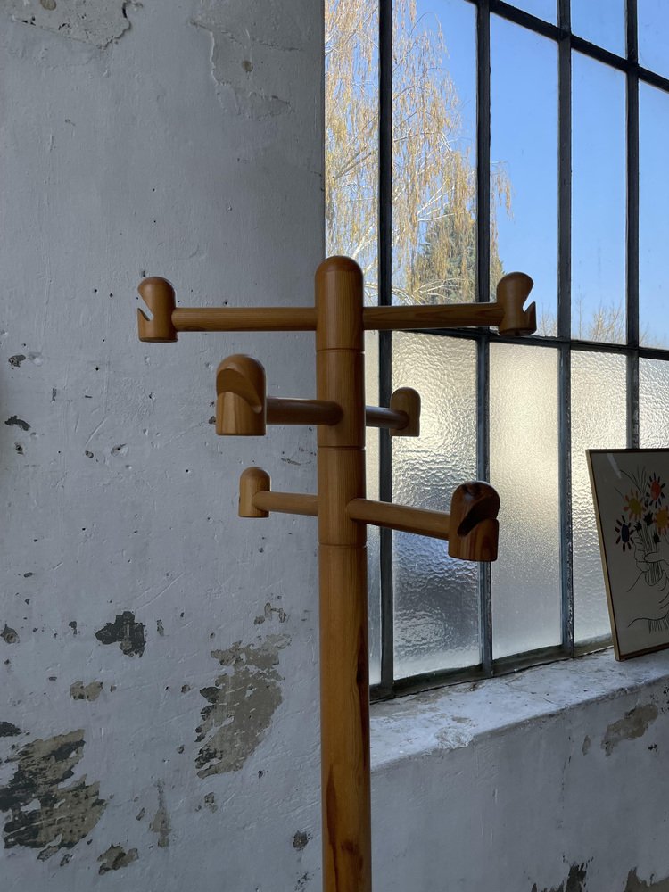 Pine Coat Rack, 1980s for sale at Pamono
