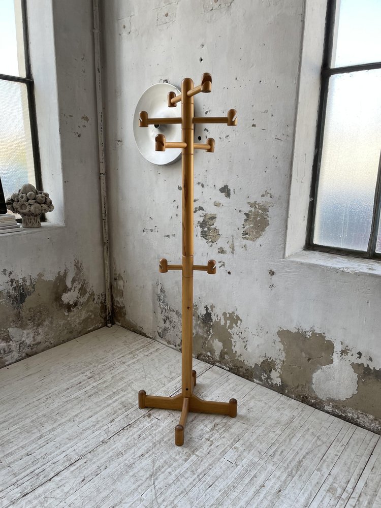 Pine Coat Rack, 1980s for sale at Pamono