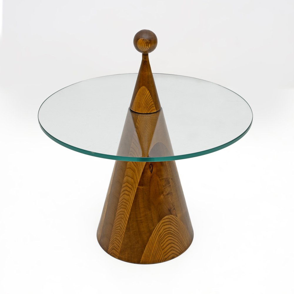 Modern Italian Walnut Conical Coffee Tables, 1970s, Set of 2 for sale ...