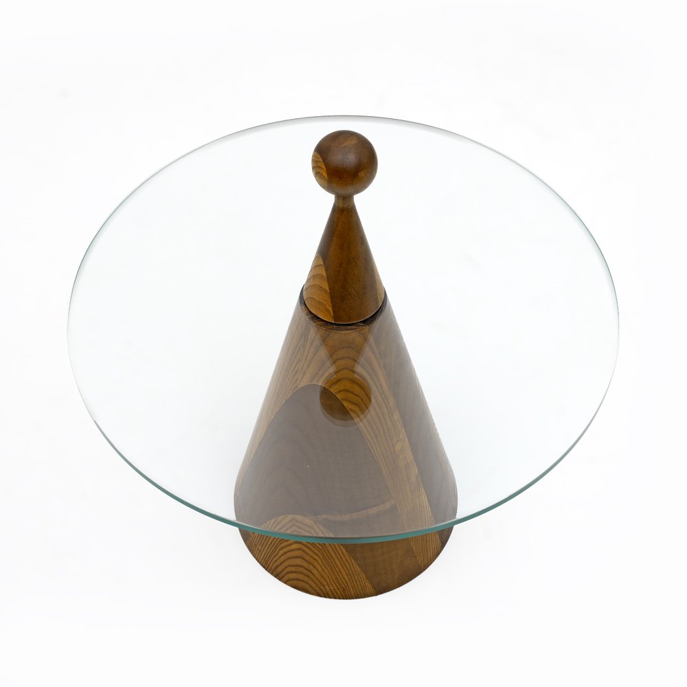 Modern Italian Walnut Conical Coffee Tables, 1970s, Set of 2 for sale ...