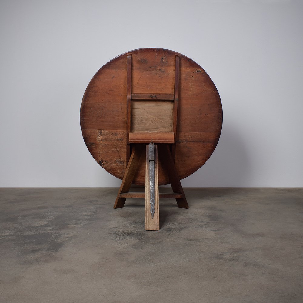 Early 20th Century Dutch Oak Tilt Top Tri Pod Dining Table, 1920s for ...
