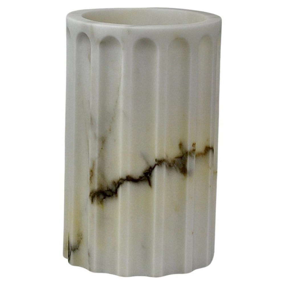 Handmade Column Vase in Satin Paonazzo Marble by Fiammetta V. for sale ...