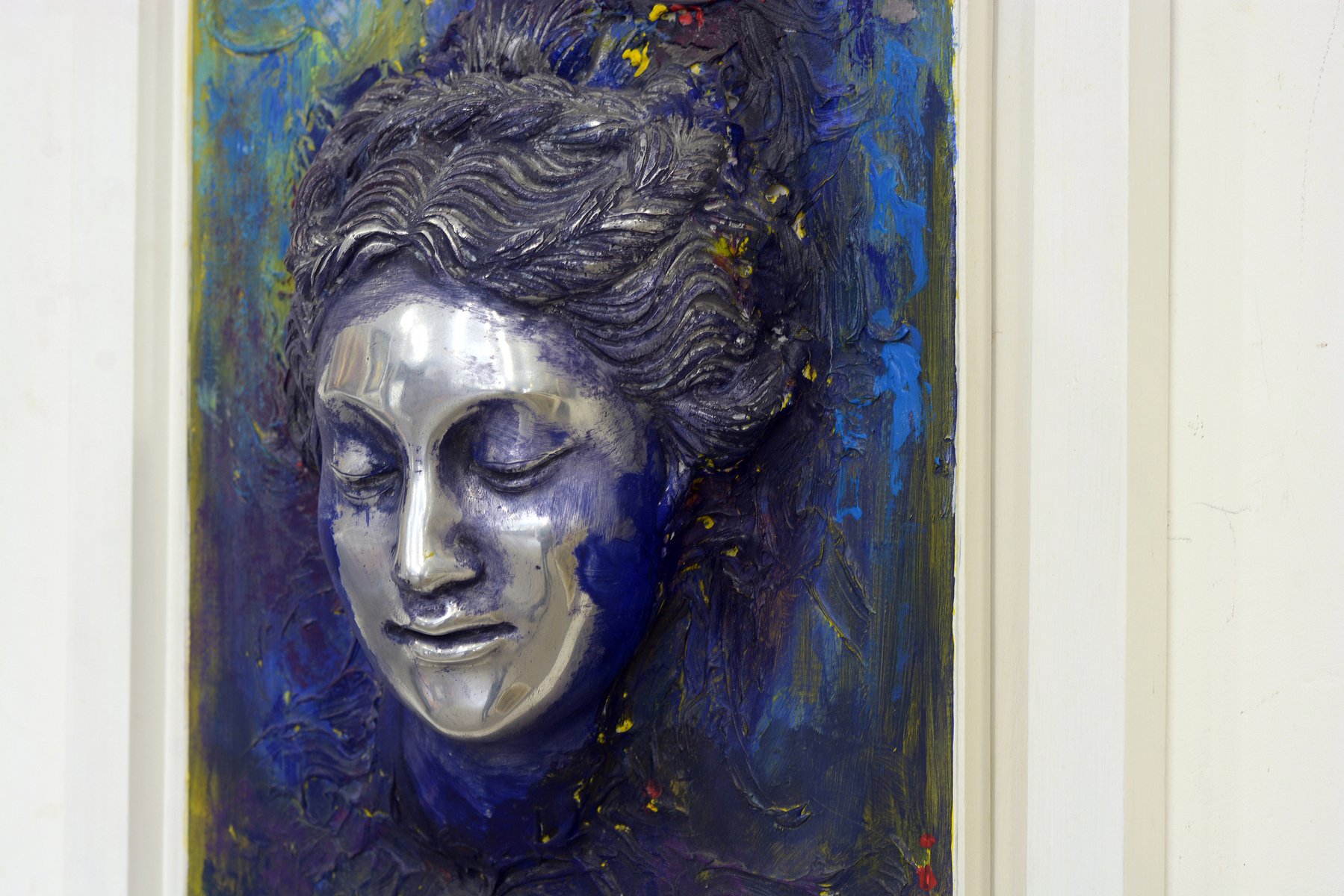 Giuseppe Caiafa, Deep Resonance, Aluminum Sculpture on Canvas, 2024 for ...