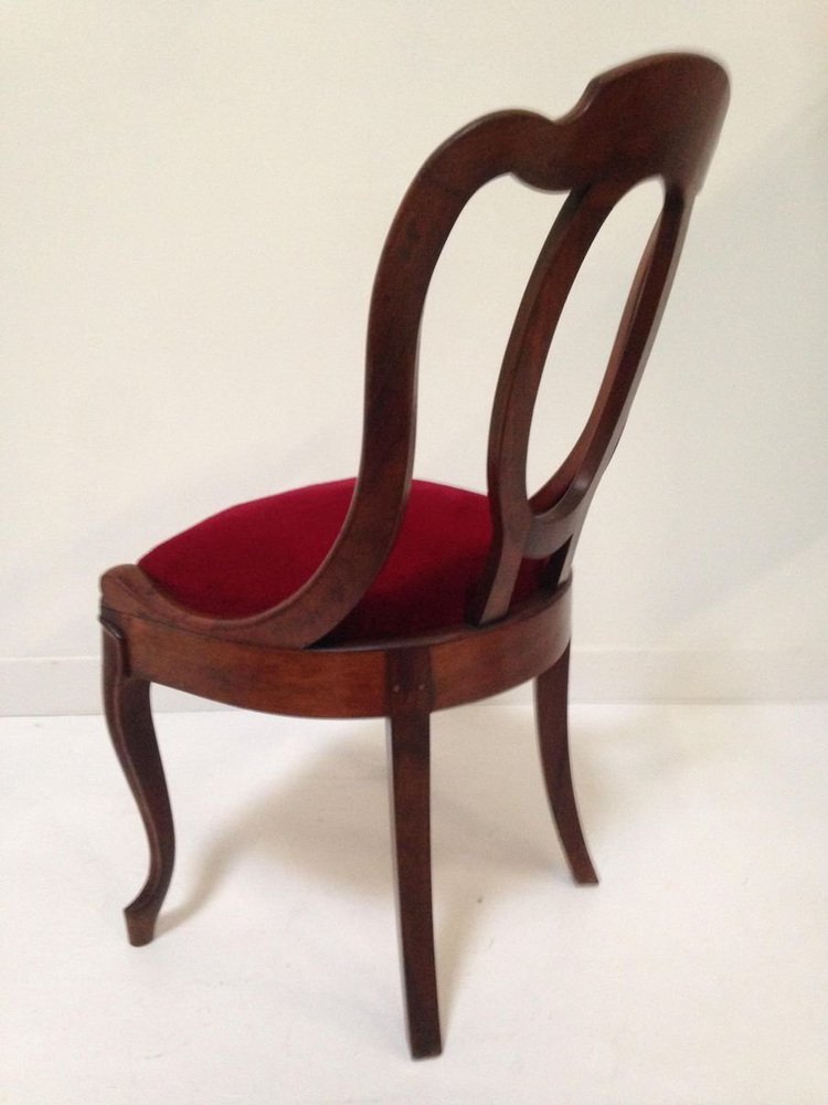 Empire Mahogany Gondola Chair for sale at Pamono