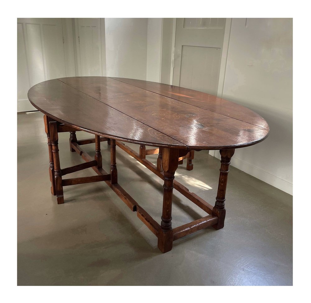 Large Antique Dining Table, 1920s for sale at Pamono