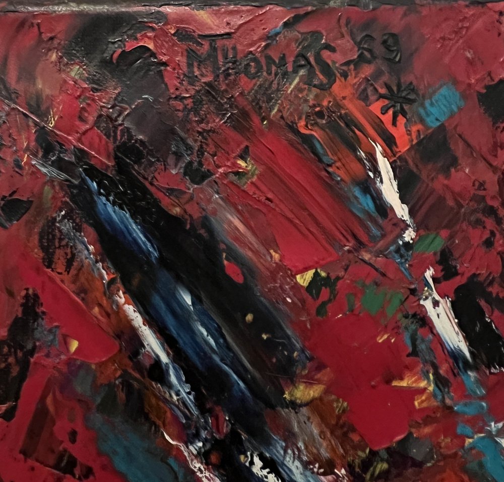 M. Thomas, Libération, 1959, Oil on Canvas for sale at Pamono