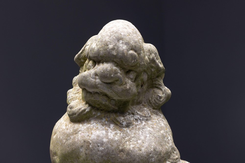 17th Century Ming Dynasty Stone Guardian Statue, China for sale at Pamono