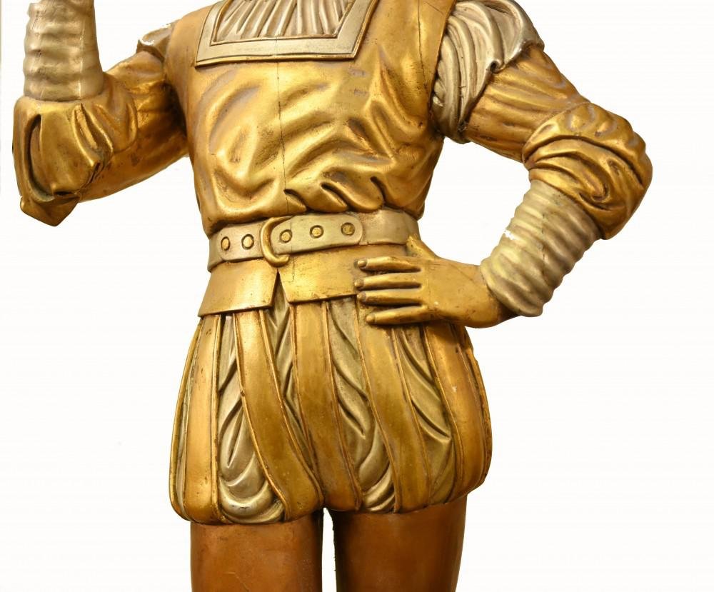 Italian Renaissance Page Boy Statues Medieval Fayre, 1920s, Set of 2 ...