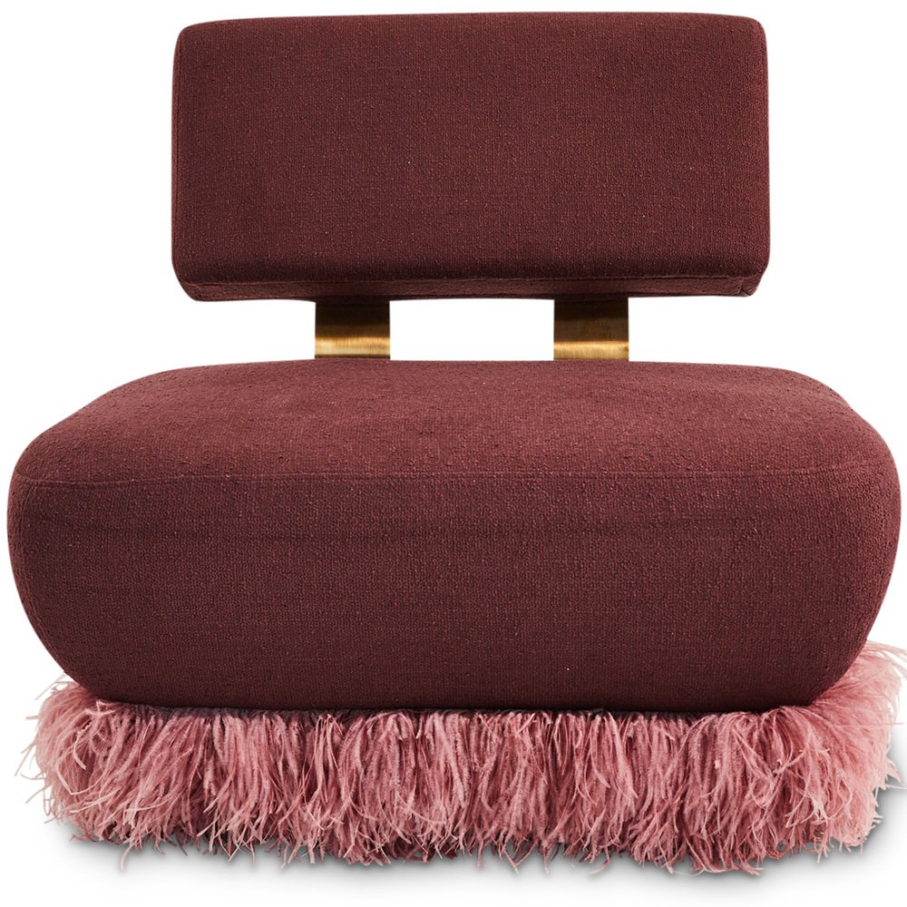 Ostrich Fluff Lounge Chair by Egg Designs for sale at Pamono