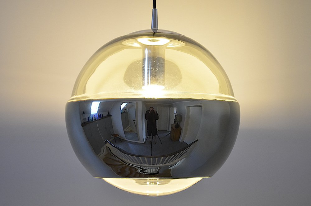 Large Magic Eye Ball Ceiling Lamp from Peill & Putzler, 1970s for sale ...