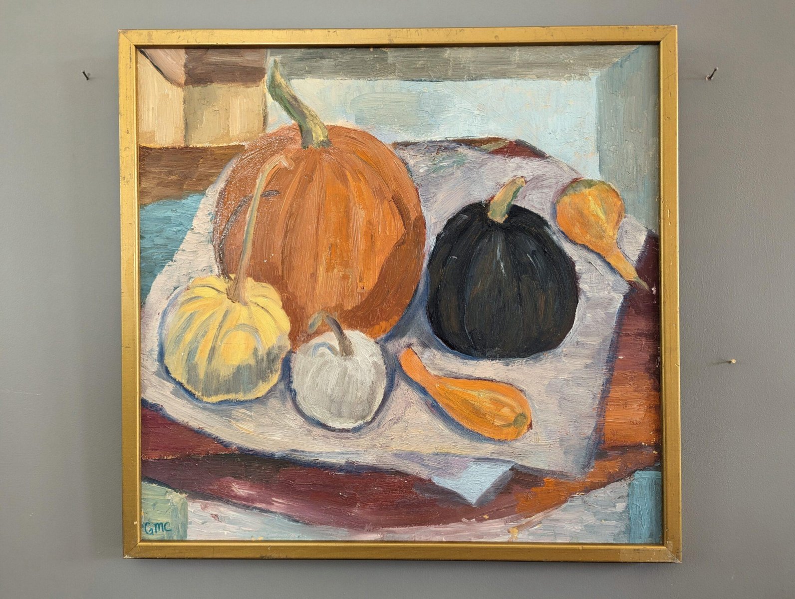 The Gourds, Oil Painting, 1950s, Framed for sale at Pamono