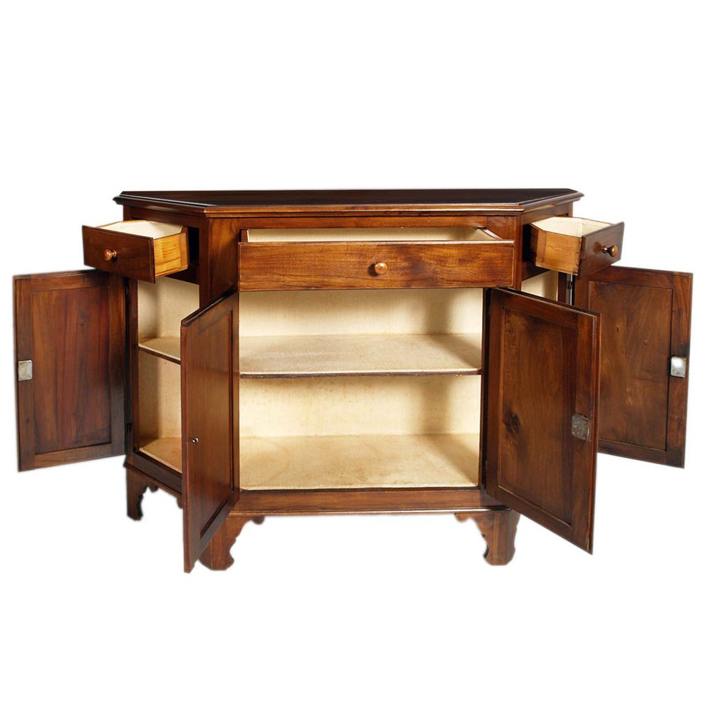 Neoclassical Tuscan Sideboard in Walnut, 1930s for sale at Pamono