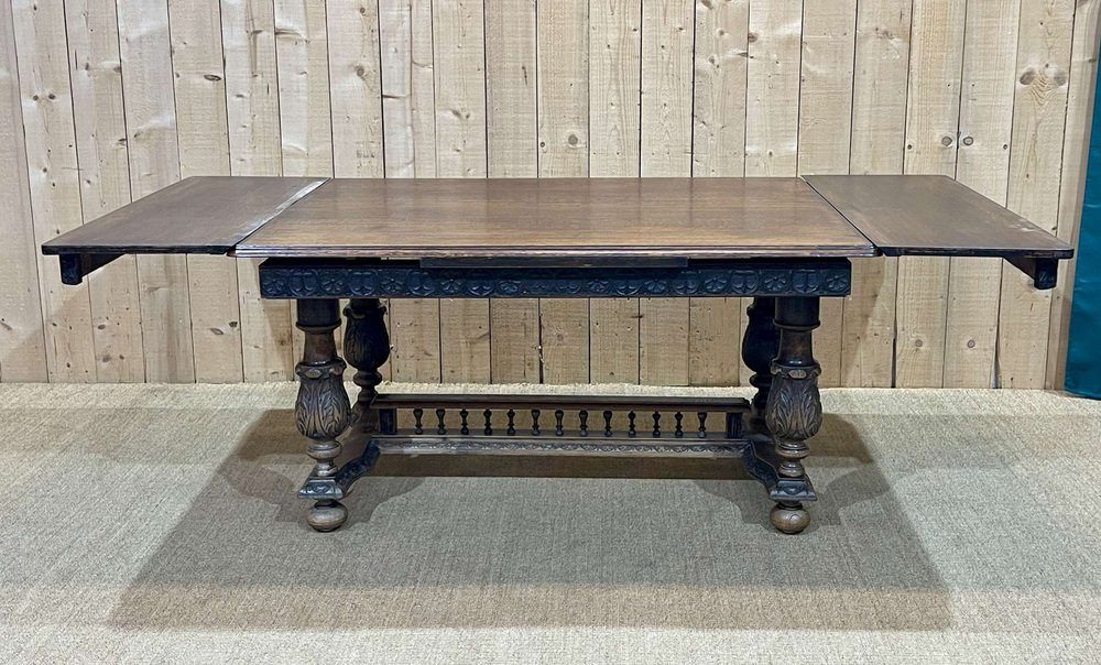 Dining Table in Oak from Breton, Early 20th Century for sale at Pamono