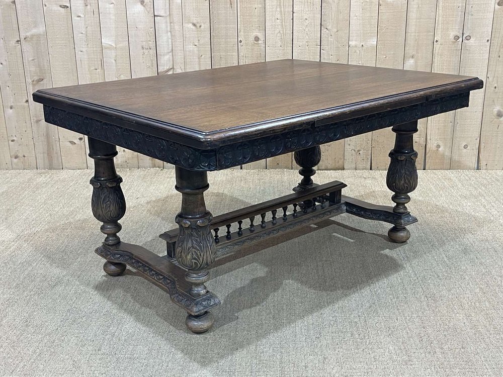 Dining Table in Oak from Breton, Early 20th Century for sale at Pamono