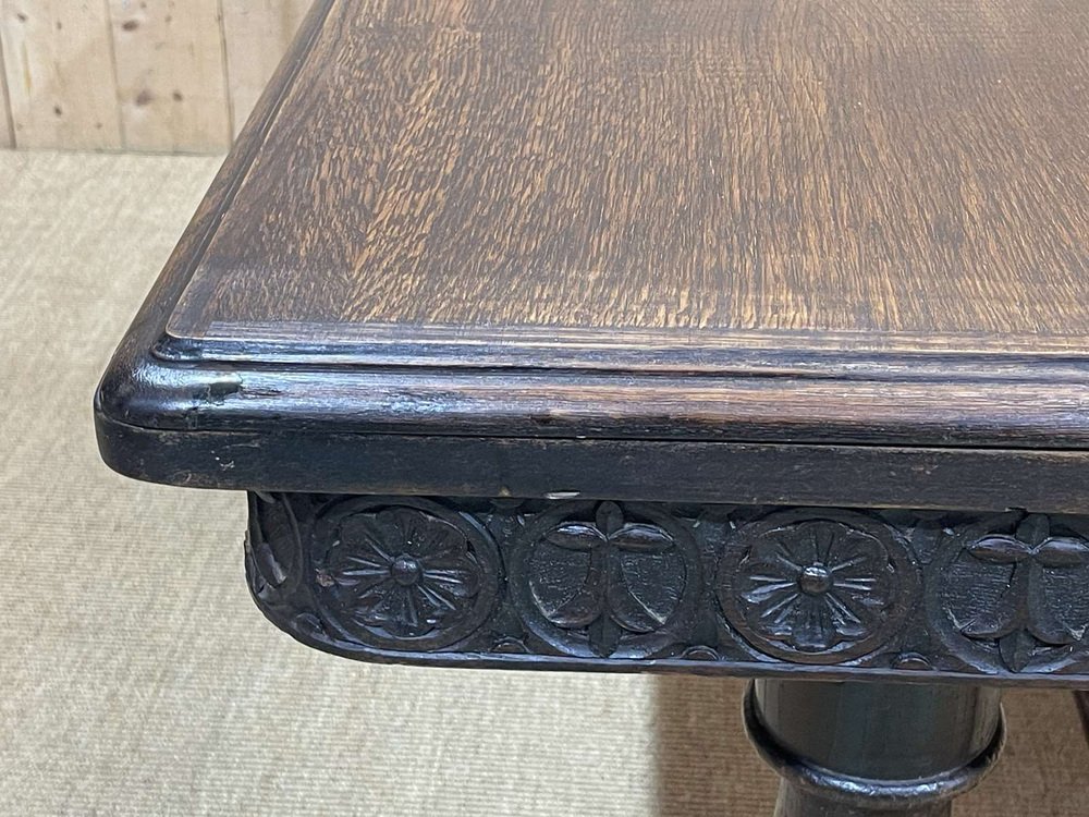 Dining Table in Oak from Breton, Early 20th Century for sale at Pamono