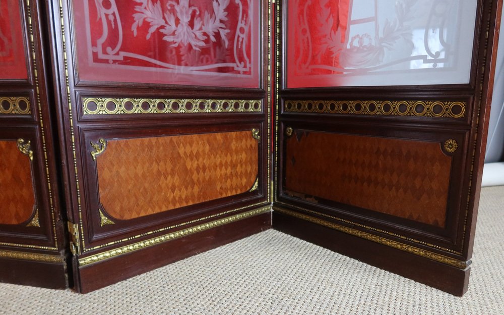 Antique Screen in Glass for sale at Pamono