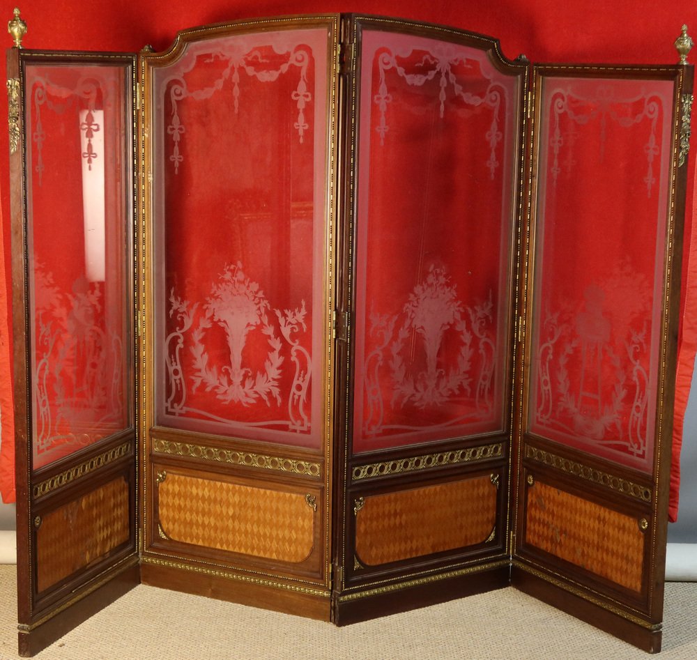 Antique Screen in Glass for sale at Pamono