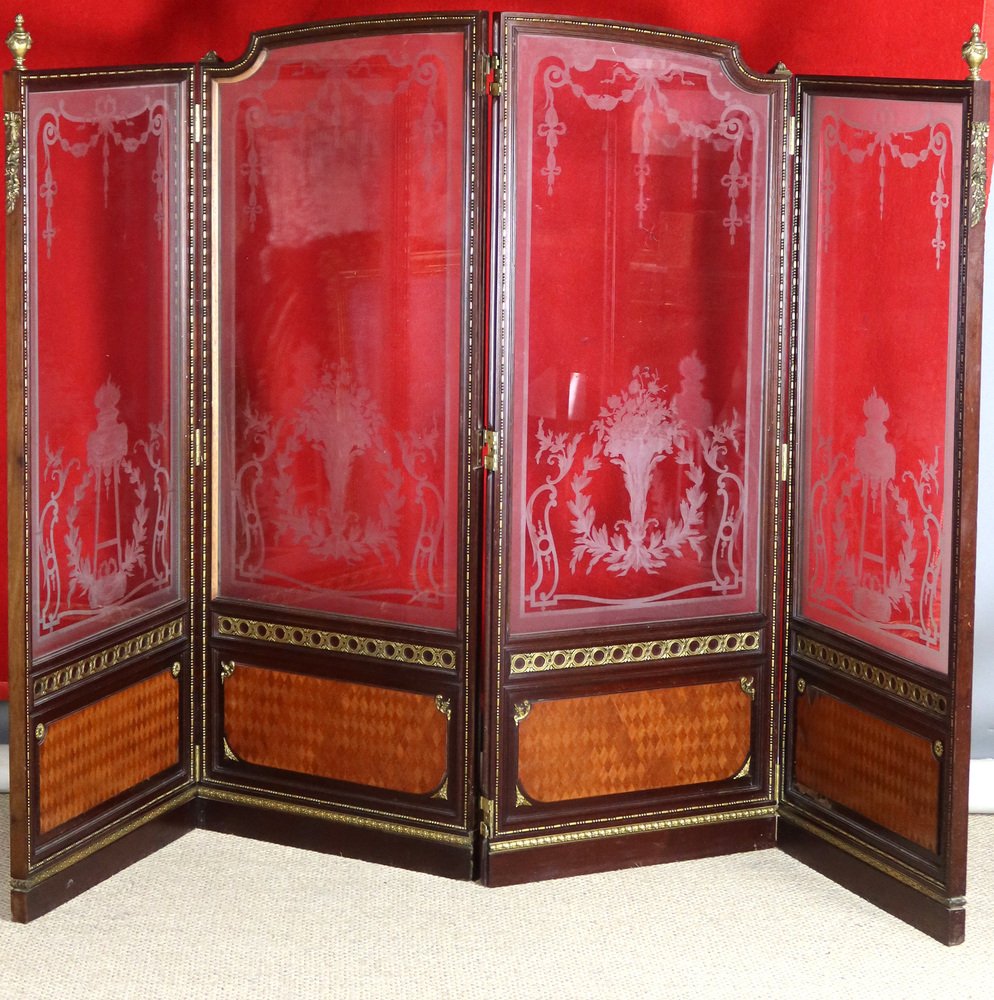Antique Screen in Glass for sale at Pamono