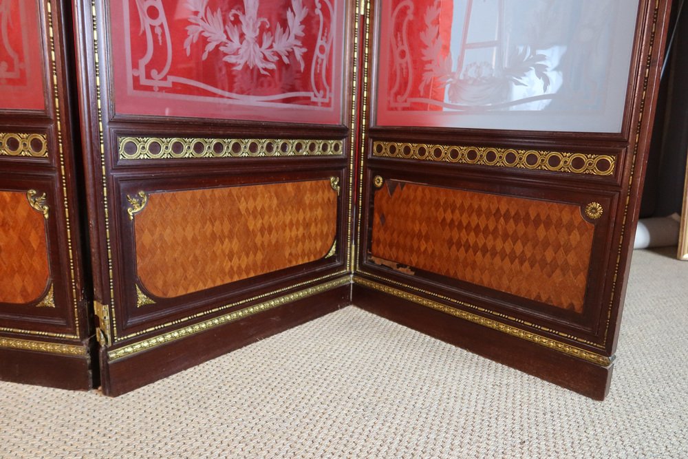 Antique Screen in Glass for sale at Pamono