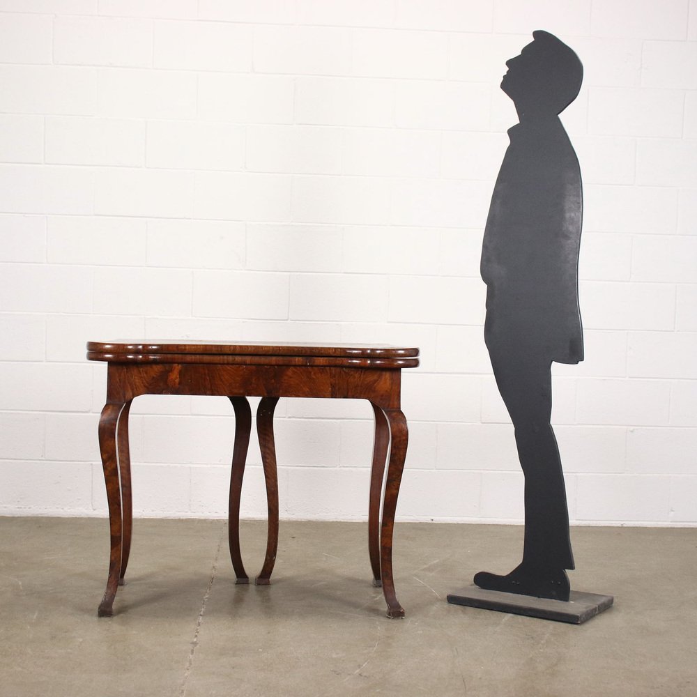 17th Century Baroque Game Table in Walnut, Italy for sale at Pamono