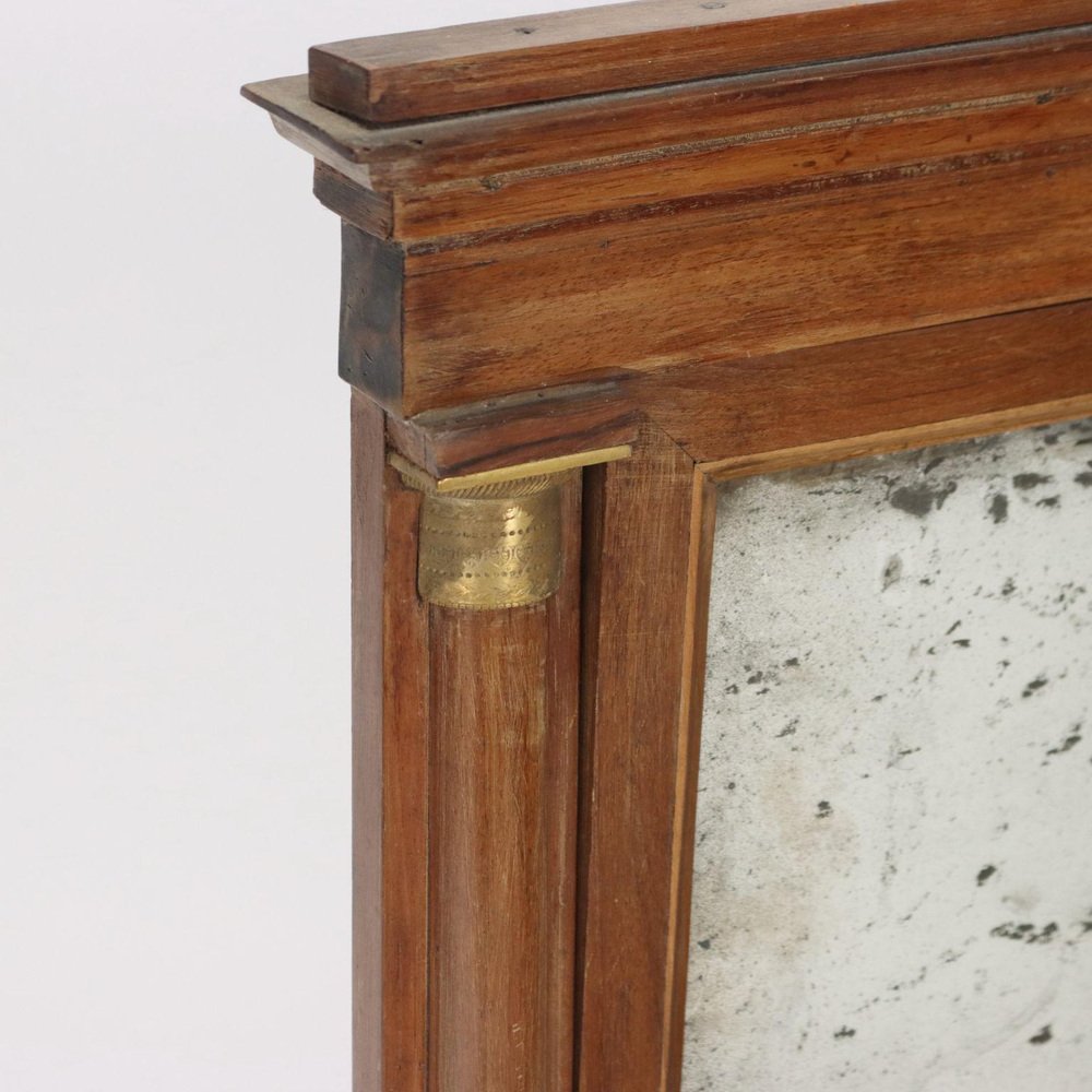 19th Century Empire Psyche Mirror in Walnut, Italy for sale at Pamono