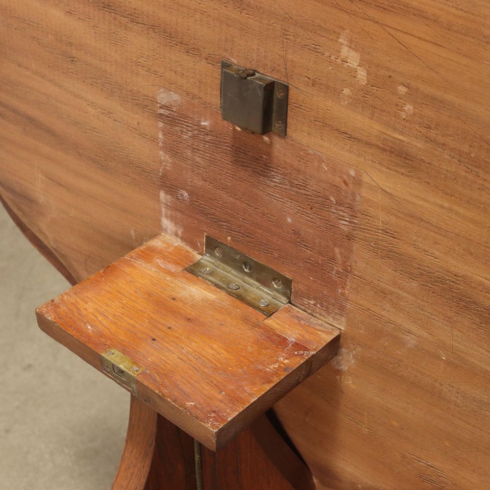 Biscuit-Shaped Table in Bois De Rose in Ebonized Wood & Bronze, 1900s ...