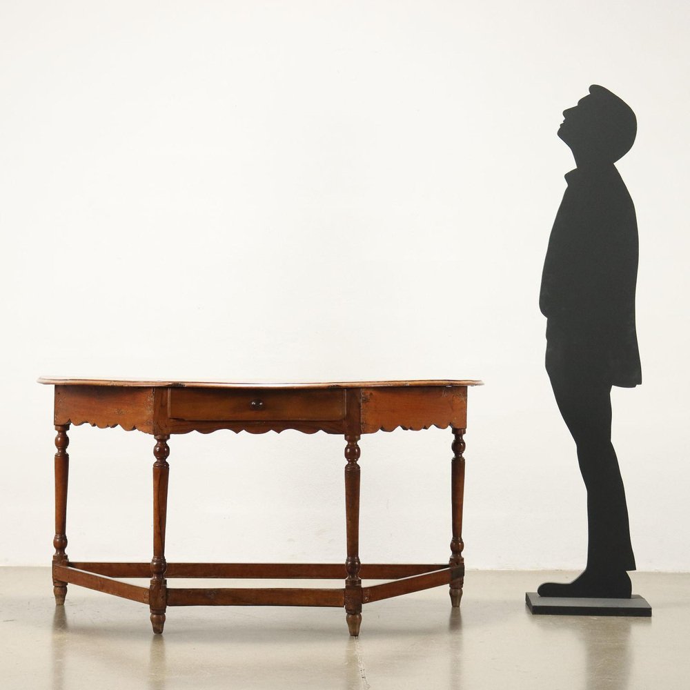 Antique Console Table in Cherrywood for sale at Pamono