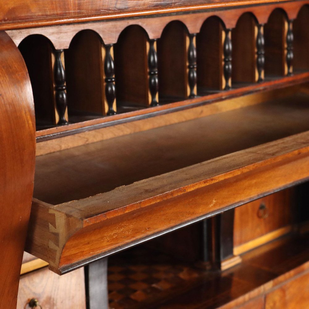 Antique Secretary in Mahogany and Walnut for sale at Pamono