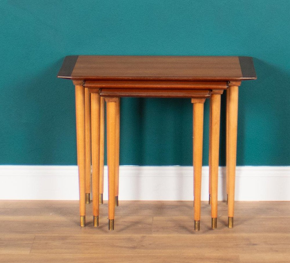 Teak Nesting Tables from Torpe Mobelfabrikk, Norway, 1960s, Set of 3 ...