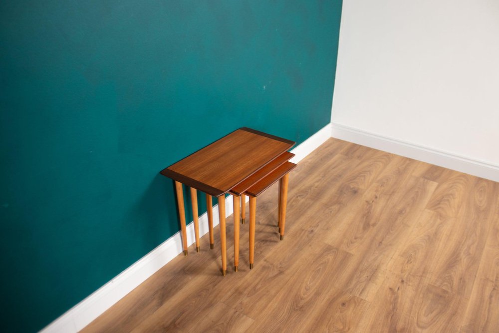Teak Nesting Tables from Torpe Mobelfabrikk, Norway, 1960s, Set of 3 ...